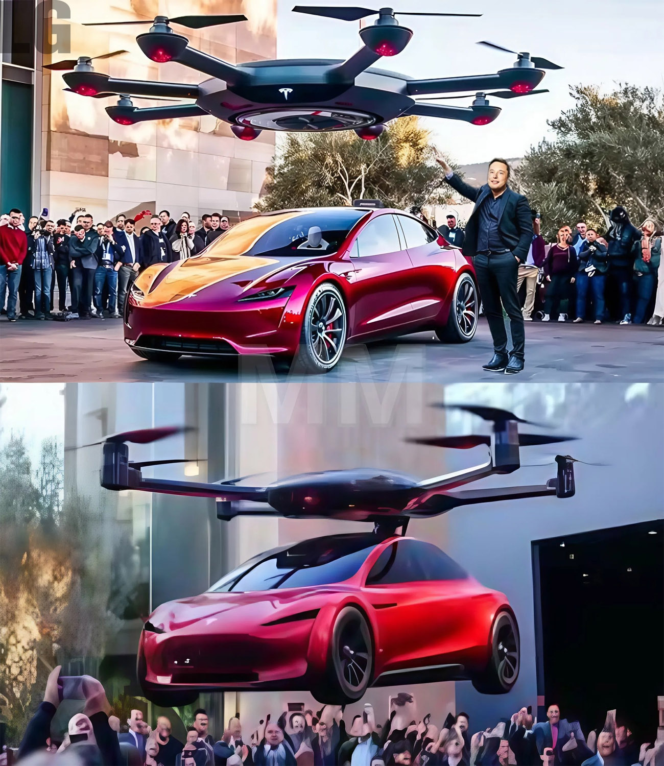 Elon Musk’s First Prototype of Flying Tesla Car SH0CKED The World - News