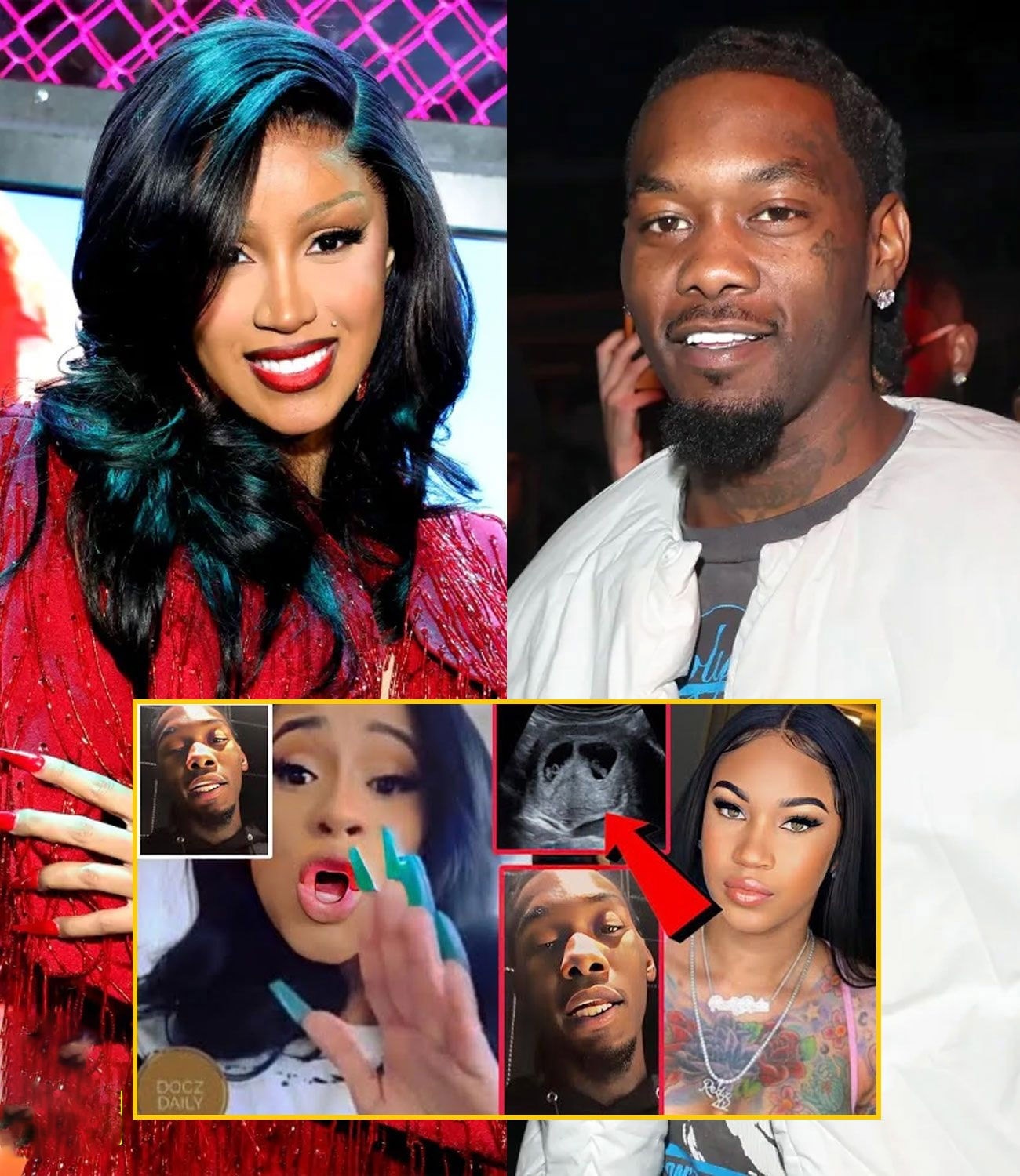 “AINT MY BABY” Cardi B SPEECHLESS After Offset Ex Pretty Redz EXPOSED ...