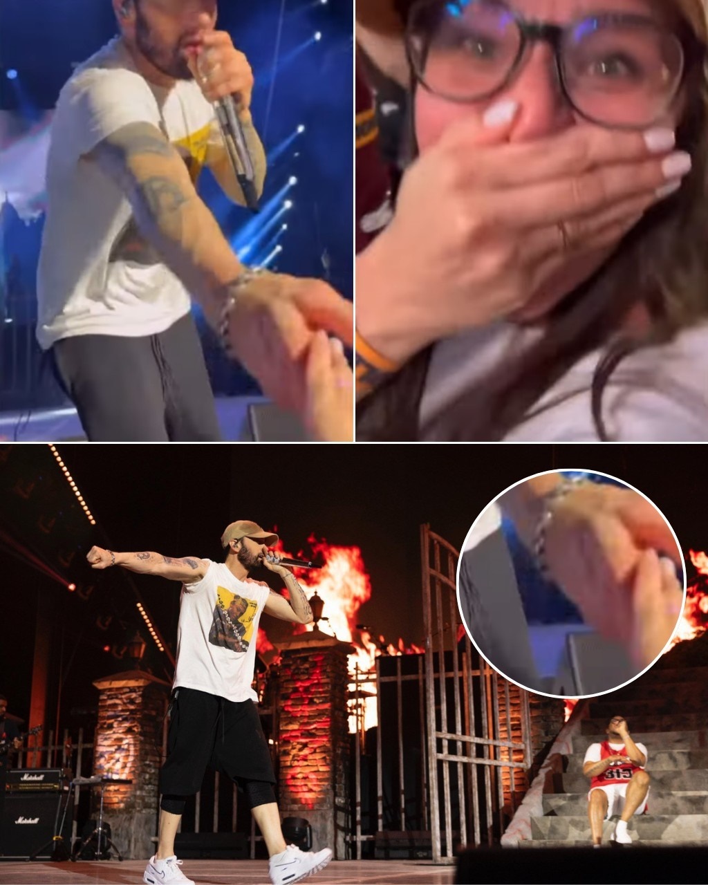 Known for rarely interacting with fans, Eminem creates an unforgettable ...