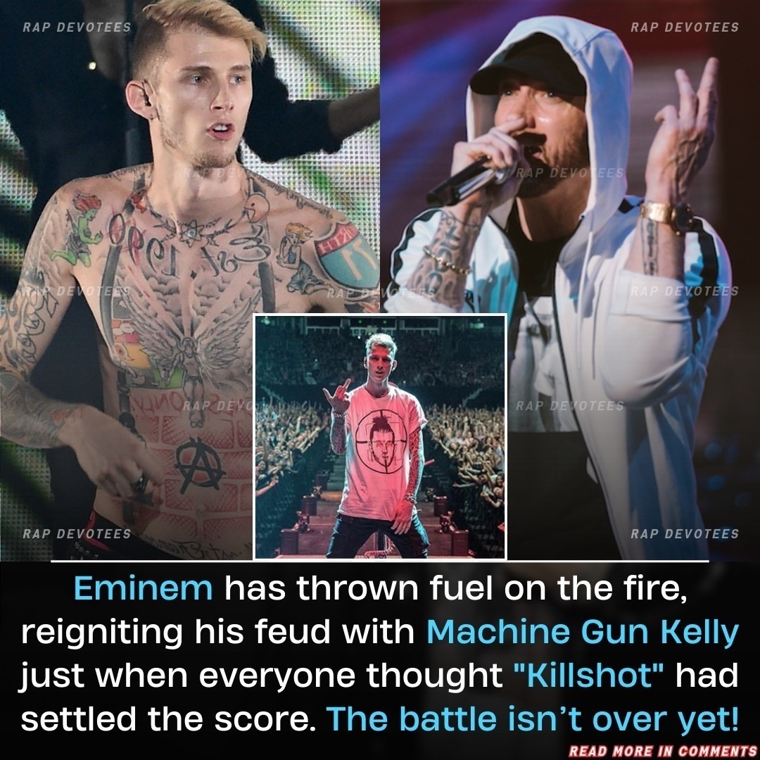 Eminem has thrown fuel on the fire, reigniting his feud with Machine ...