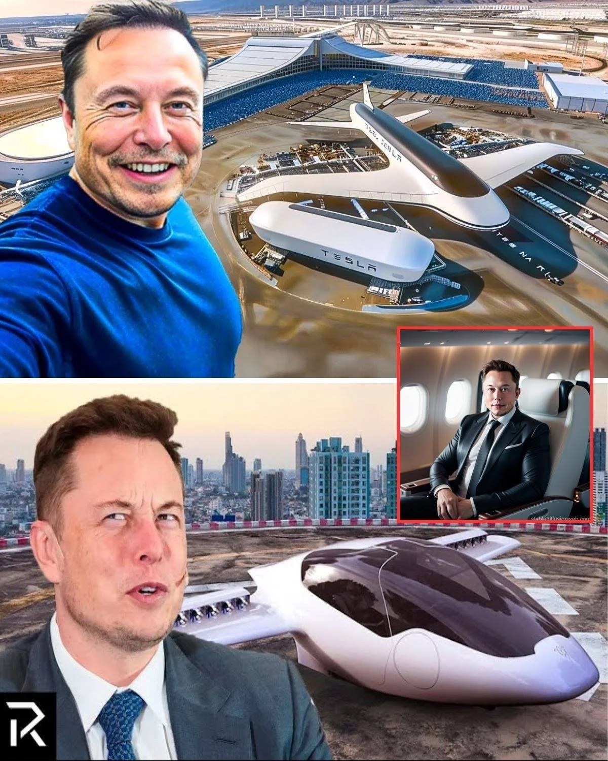 Elon Musk Astonishes The World: Tesla’S Inaugural Aircraft Soars Into ...