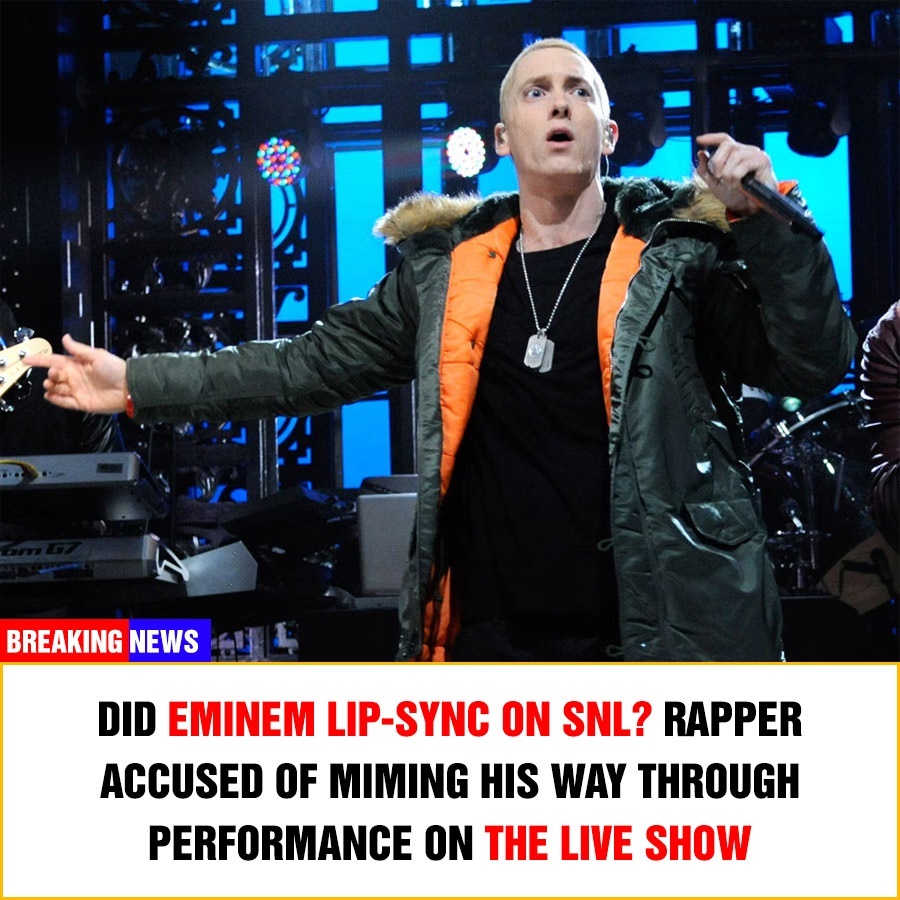Did Eminem fake it on SNL? Fans are buzzing with accusations that the ...