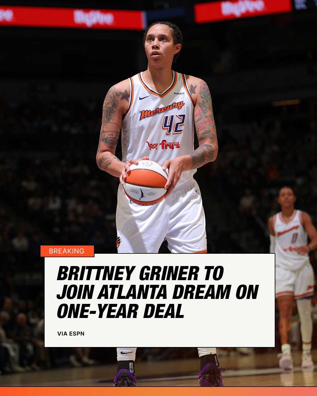10x WNBA All-Star Brittney Griner signs with Atlanta after spending the ...