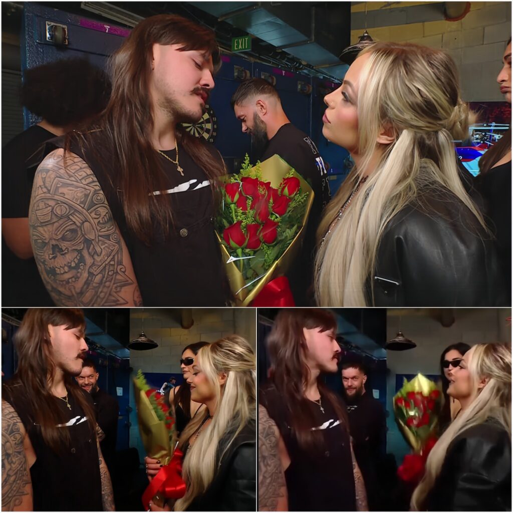 Dominik gives Liv Morgan flowers and tries to explain what happened ...