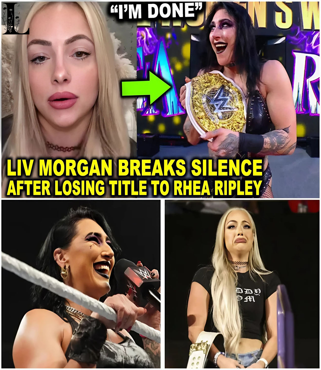 Liv Morgan Breaks Silence After Losing Women’s Title to Rhea Ripley on WWE RAW as Dominik is Sad ...