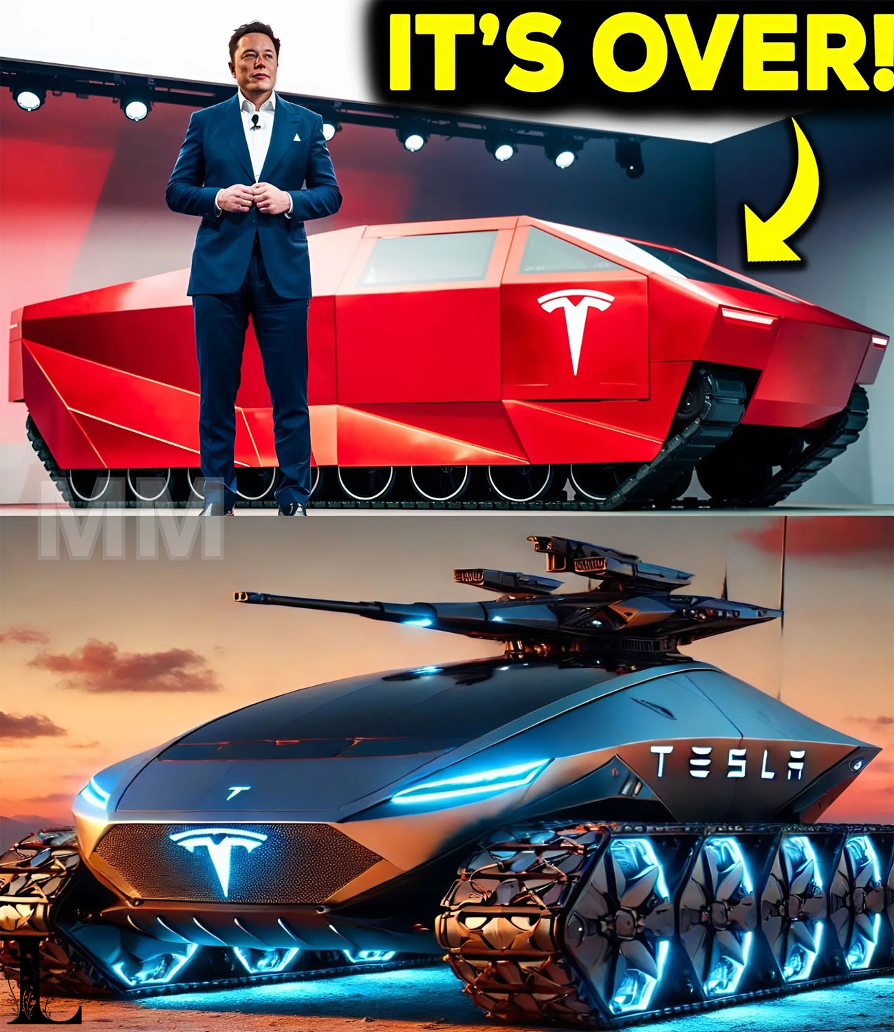 Elon Musk Reveals NEW Tesla Tank That Can Win Any War With This Scary ...