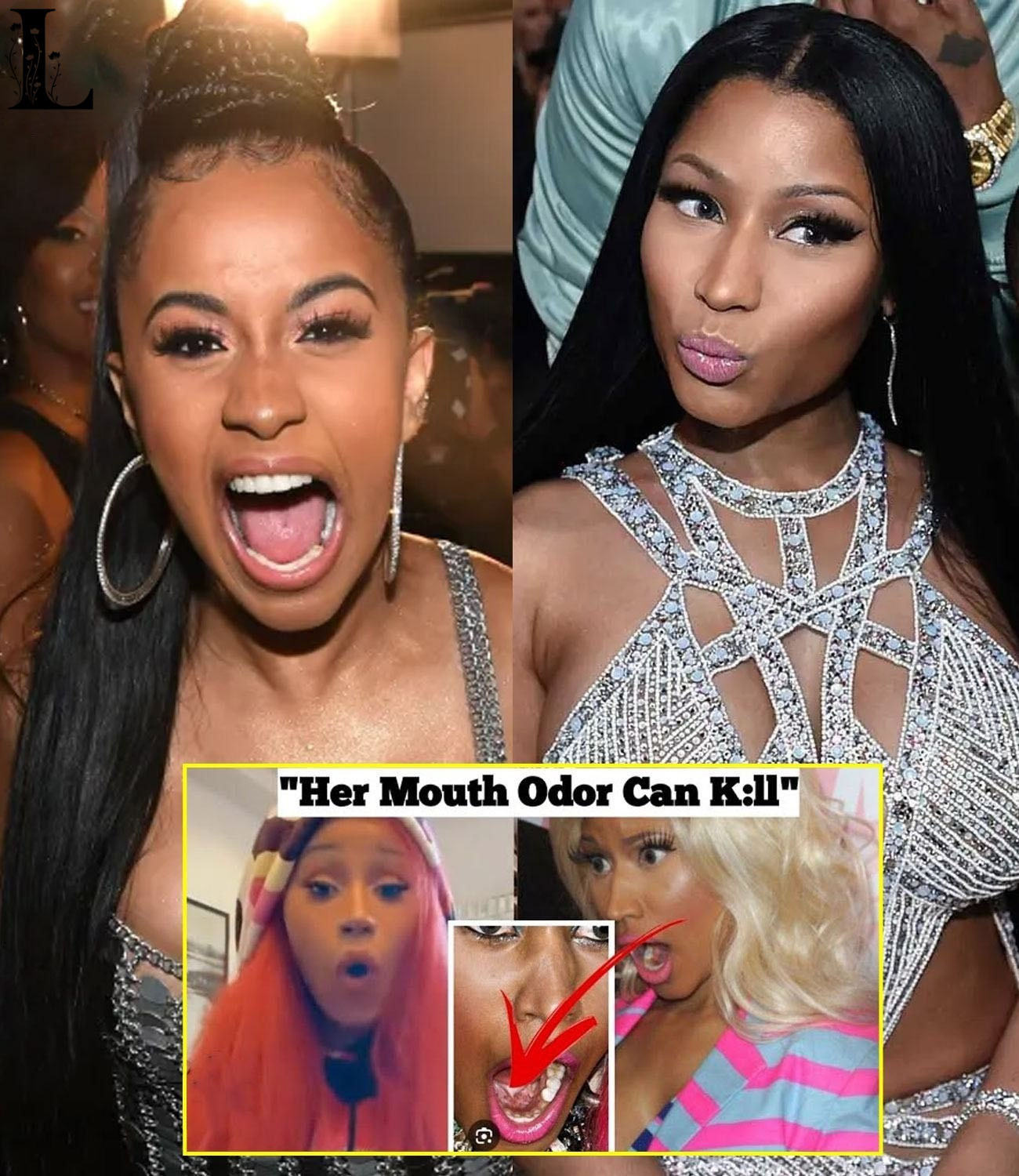 Nicki Minaj Reveals Shocking Reason Why She Said Cardi B Is A Smelling Mouth Rapper. - News