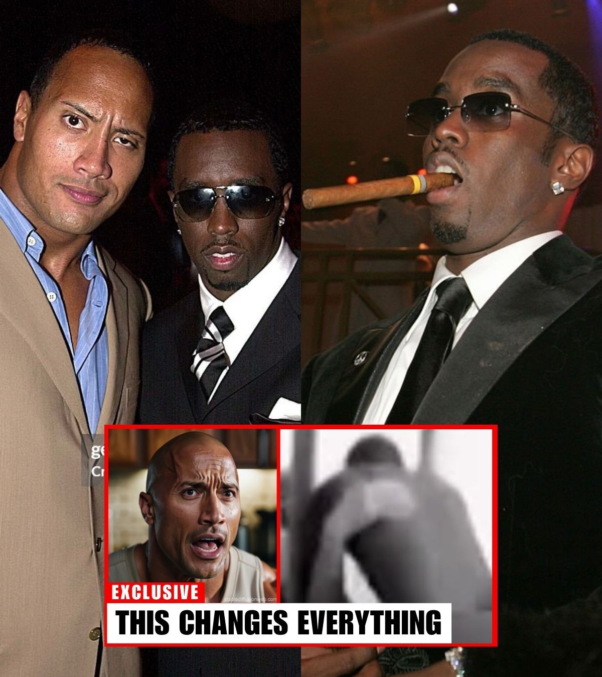 SHOCKING! Diddy and Dwayne Johnson’s New 35-Second Video Sends ...