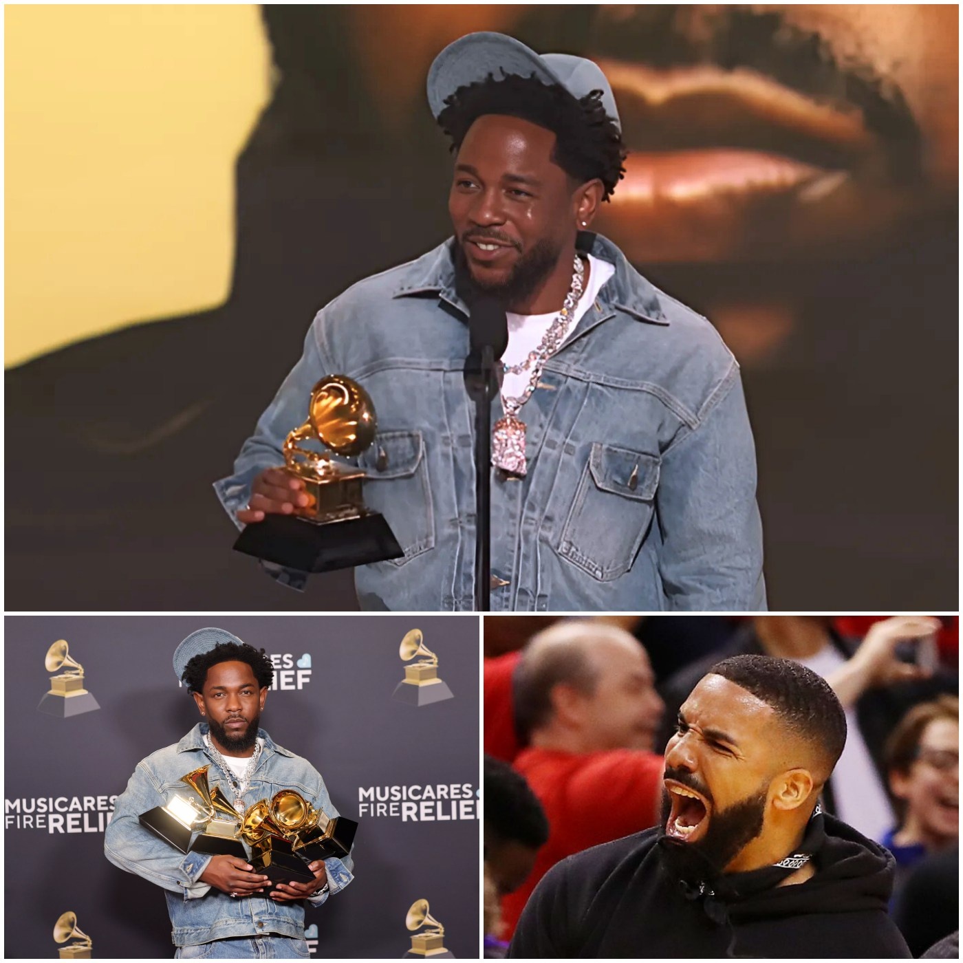 Kendrick Lamar painfully slaps Drake in the face while dominating ...