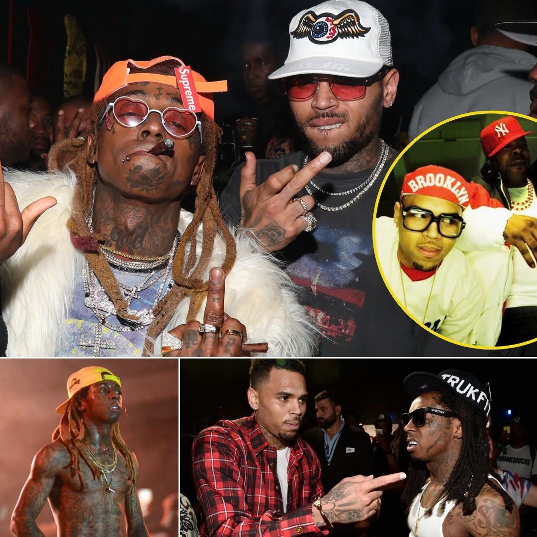 Chris Brown, in a heated moment, pointed the finger at Lil Wayne Lil ...