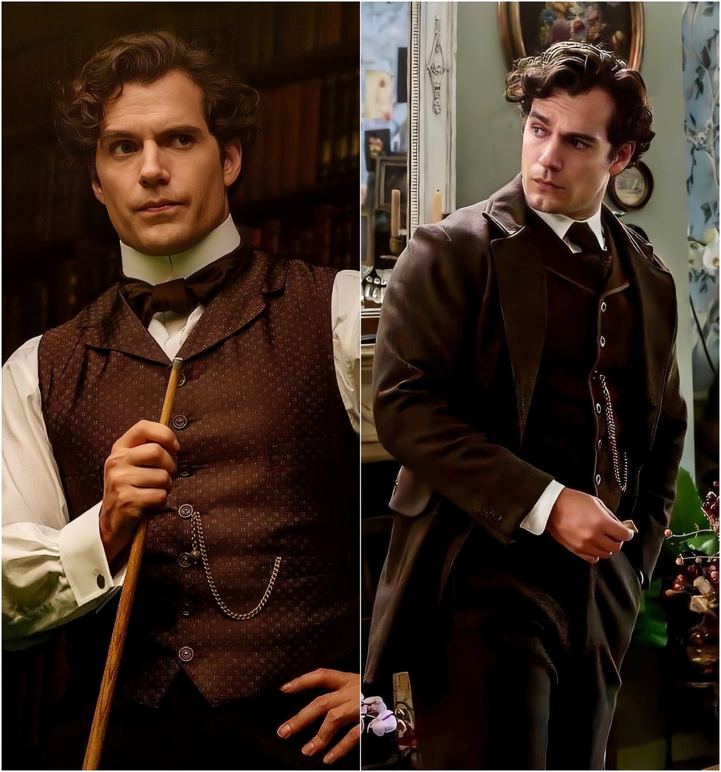 Henry Cavill officially reprises his role as Sherlock Holmes in Enola ...