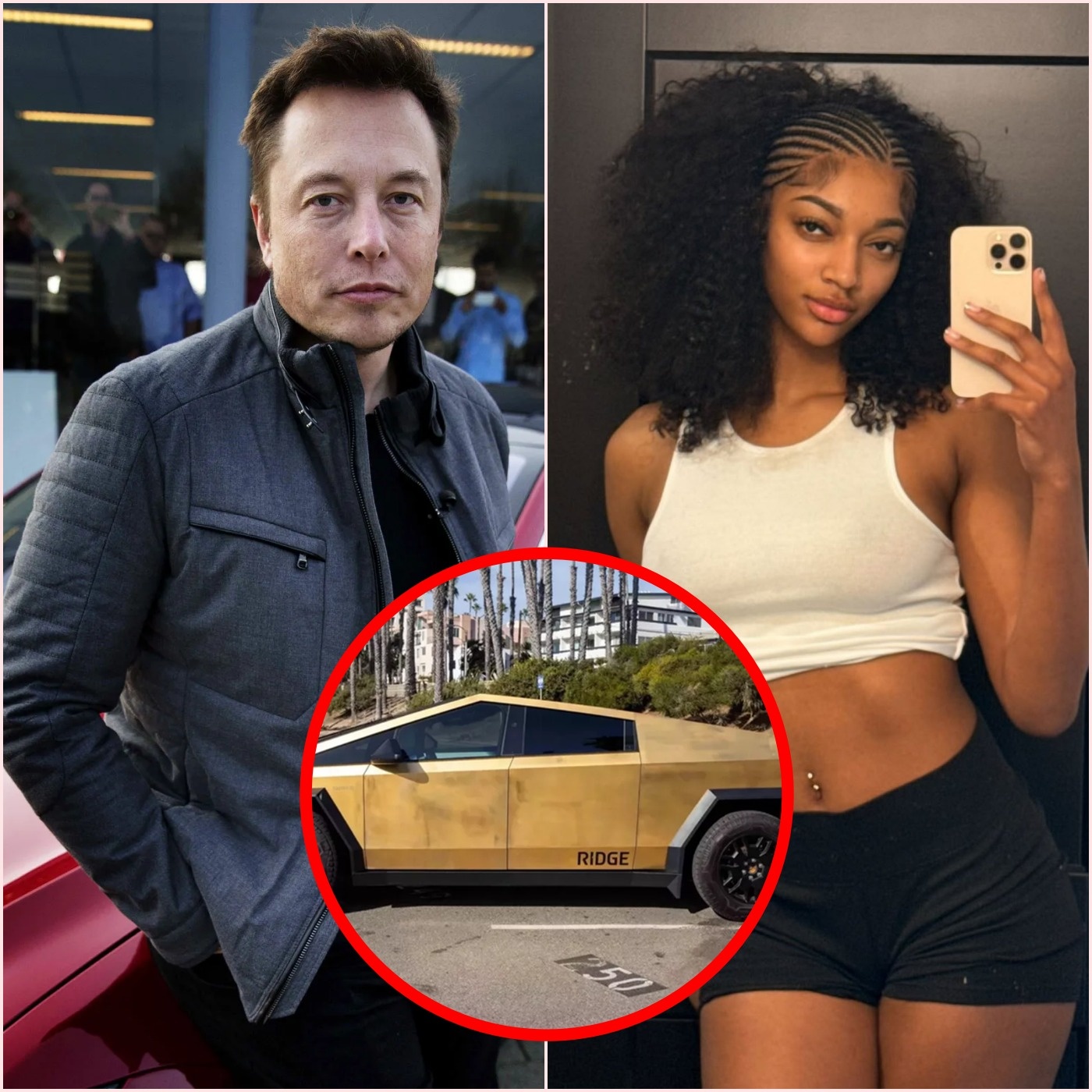 10 MINUTES AGO: Elon Musk Gifts Angel Reese a Gold-Plated Cybertruck ...