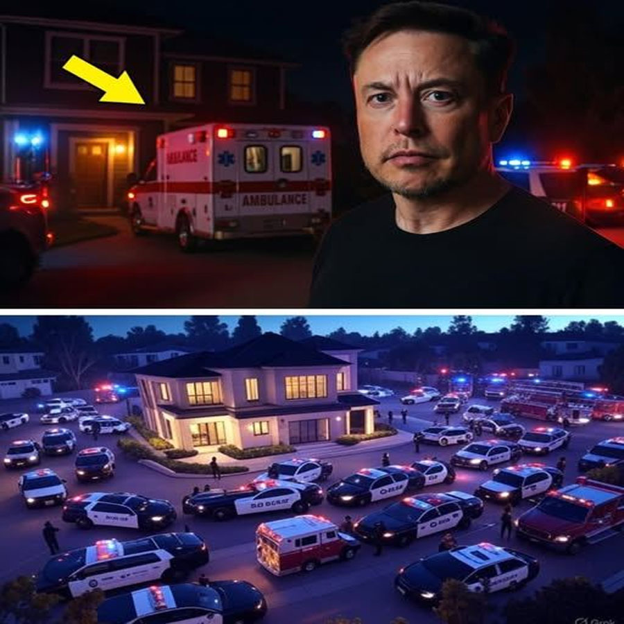 Elon Musk’s Home Surrounded: Police Cars, Fire Trucks, and Ambulances ...