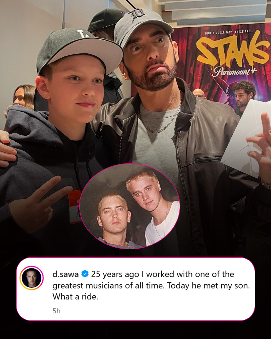 Devon Sawa, who played Stan in Eminem's music video, shares a picture ...