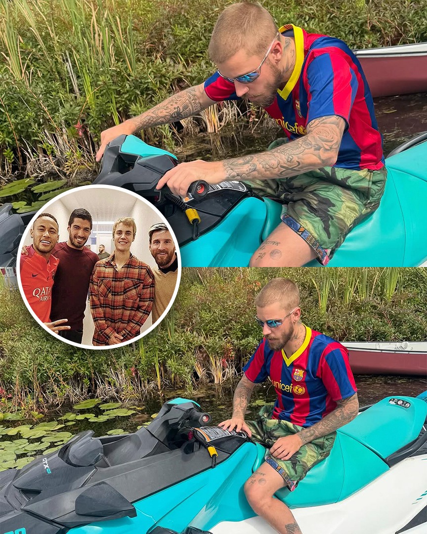 Justin Bieber hints at being a Barca fan with fresh post – he once ...