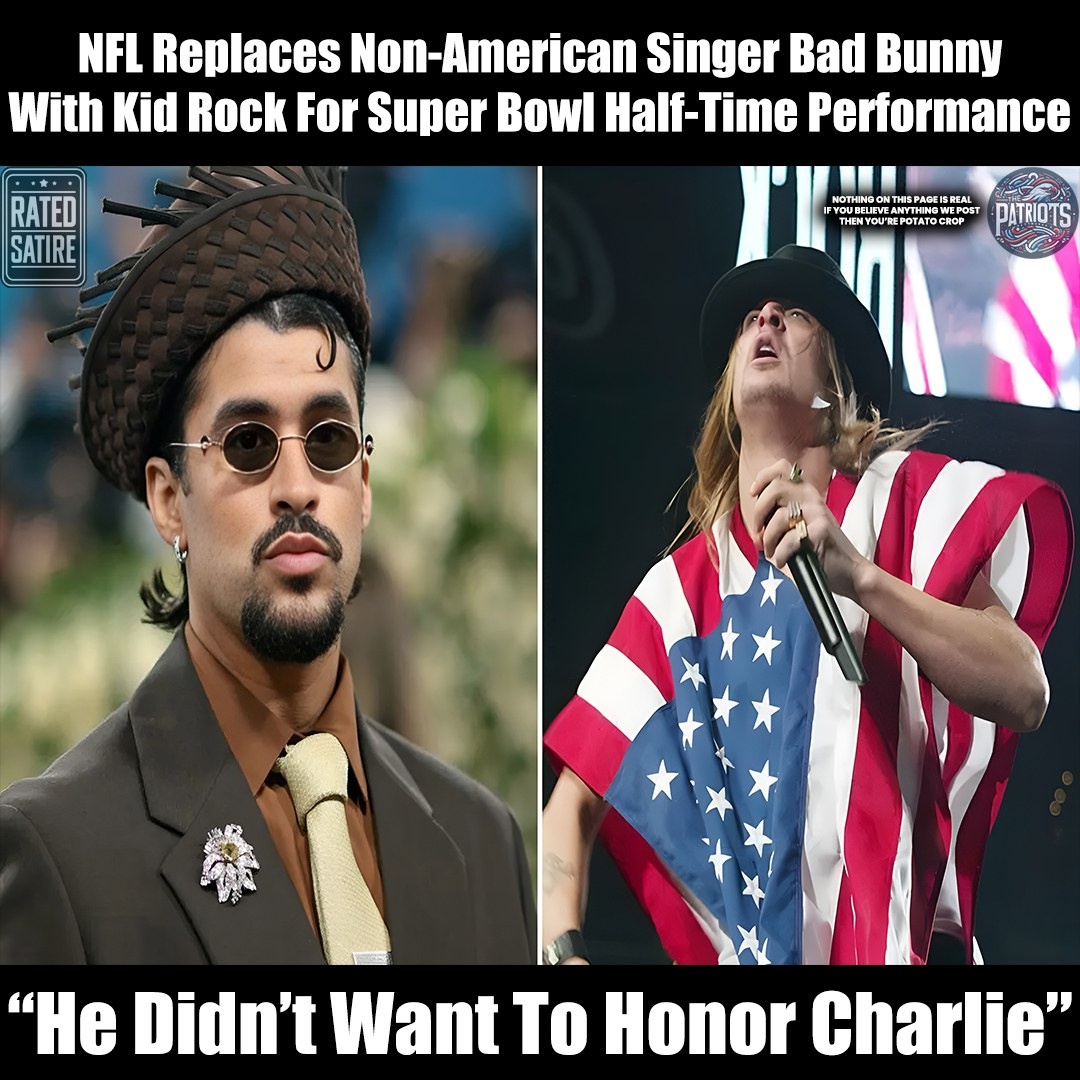 NFL Replaces Non-American Singer Bad Bunny With Kid Rock For Super Bowl ...